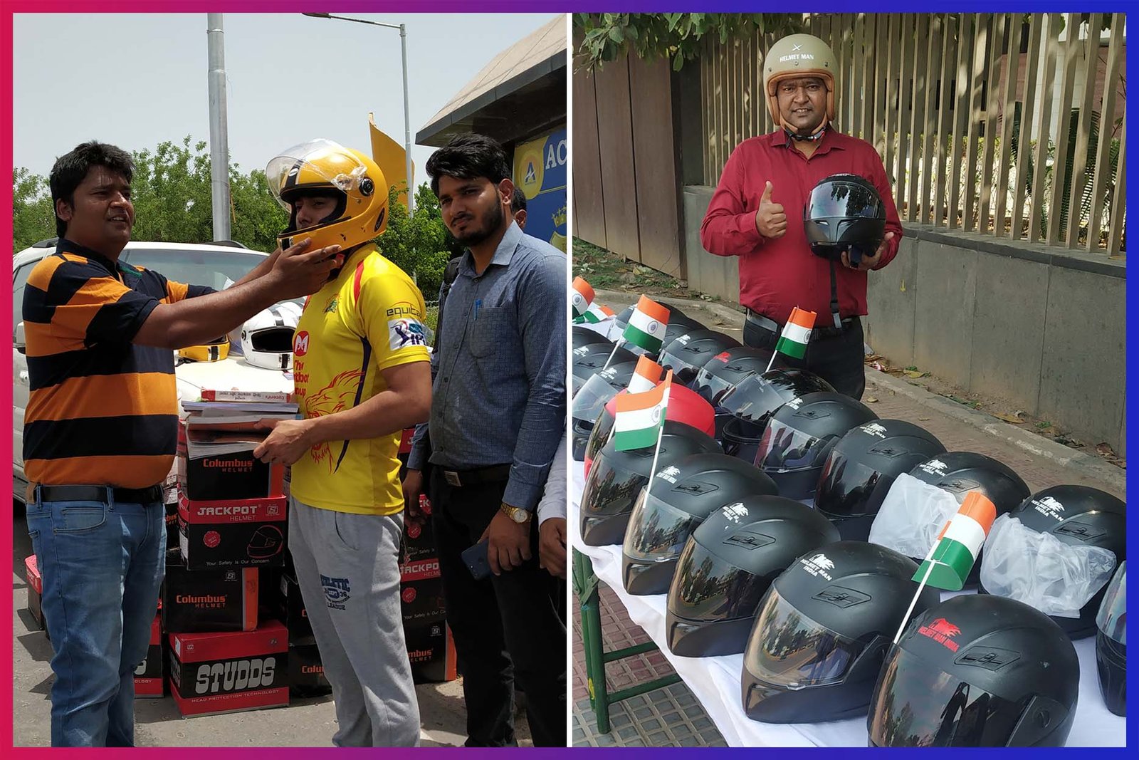 The Helmet Man of India: Behind Donating 60,000 Helmets To Ensure Road ...
