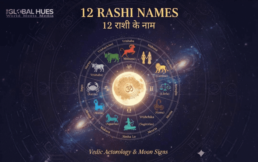 List of All 12 Rashi by Name in English by Alphabet and Date of Birth